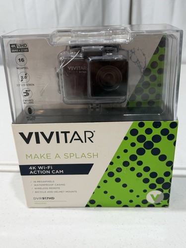 Vivitar DVR917HD 4K Wi-Fi Action Camera with Wireless Remote ...