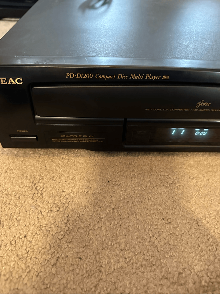 TEAC PD-D1200 Compact 5 Disk Multi CD Player No Remote Tested Works | eBay