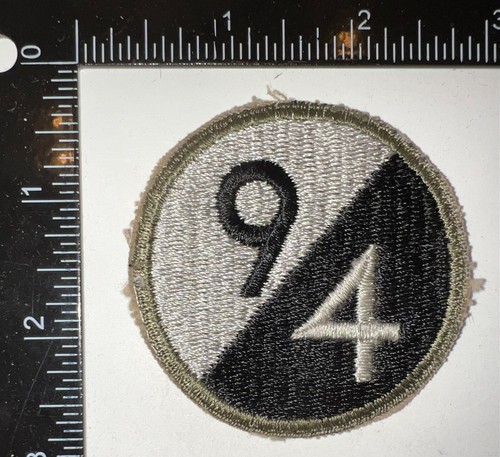 WWII US Army 94th Infantry Division OD Edge Patch | eBay