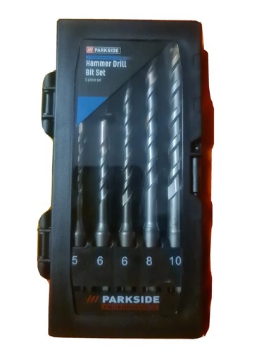 Parkside Hammer drill bit set. 5 Pieces | eBay UK
