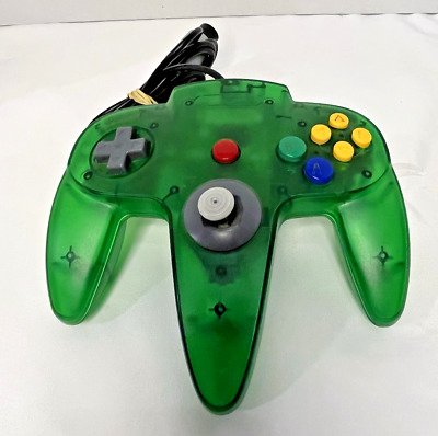 TTX Tech N64 Wired Controller Green Translucent Nintendo 64 ***UNTESTED ...