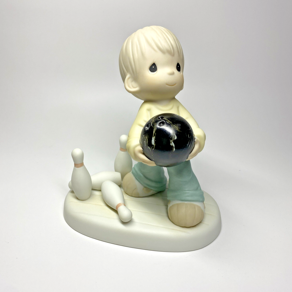 Precious Moments #521191 Lord Spare Me Vintage 1996 Boy Bowler Enesco ...