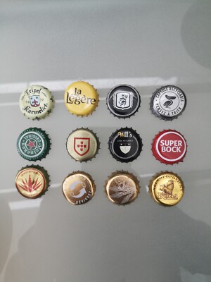 lot de 12 capsules de bière différentes Beer Caps | eBay