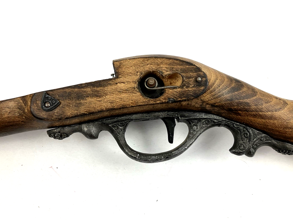 Vintage Blunderbuss Style Decorative Toy Prop Gun - Wood & Metal Ornate ...