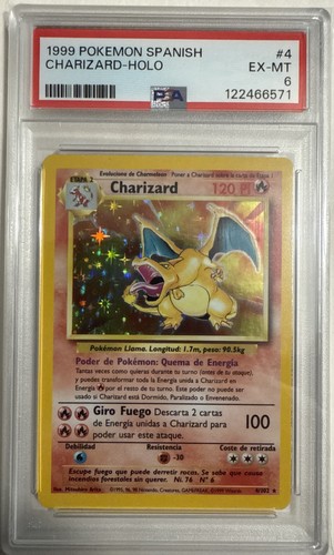 PSA 6 Pokemon Spanish base Set Charizard 4/102 | eBay
