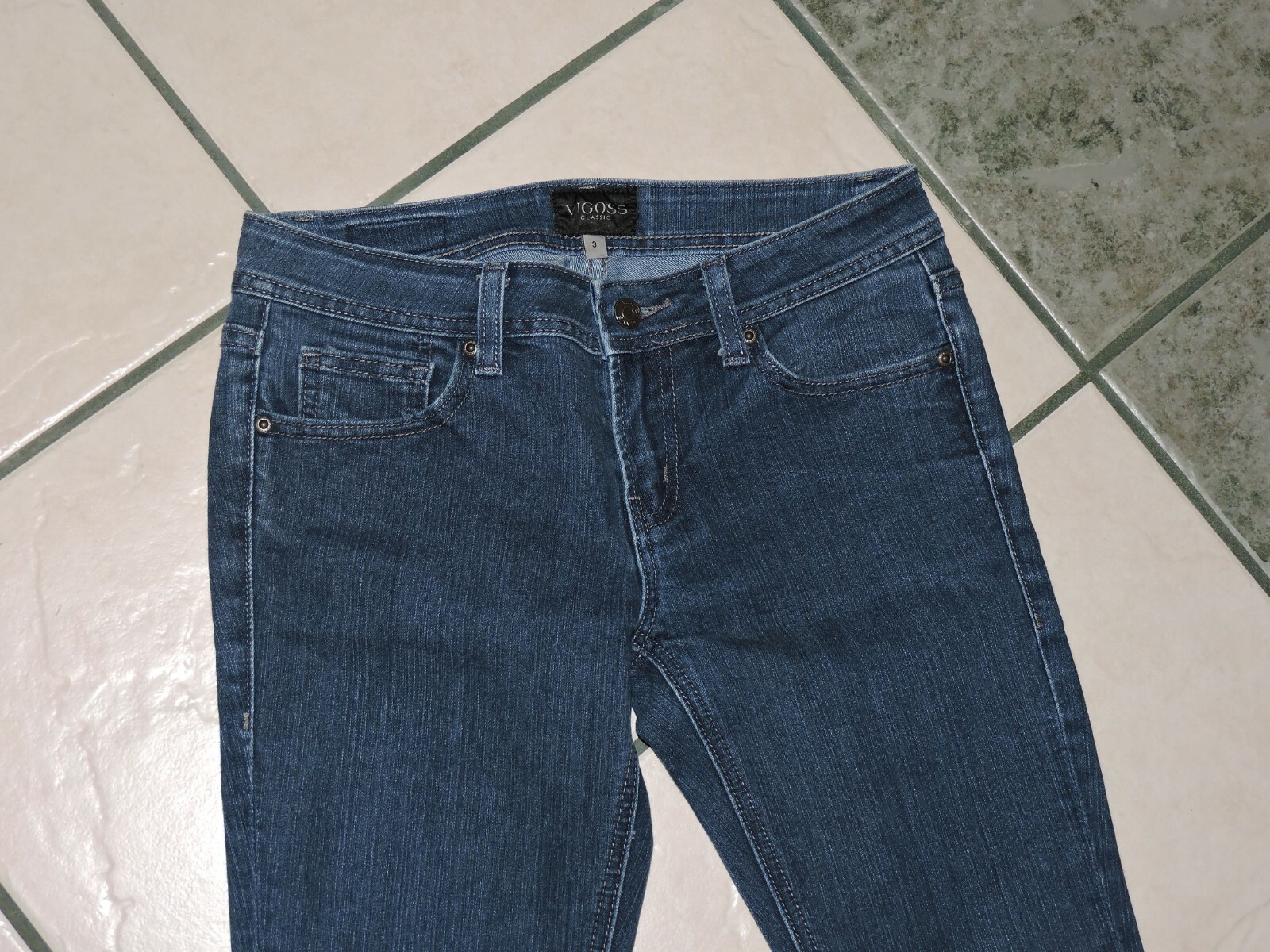 VIGOSS CLASSIC BRAND SZ 3 STRETCH COTTON JEANS 30"INSEAM 7.5" RISE 29 ...