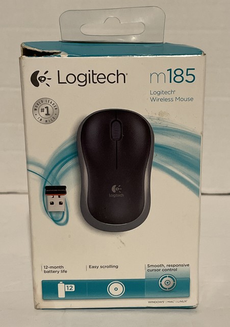 Logitech Wireless Mouse M185 - Silver for sale online | eBay