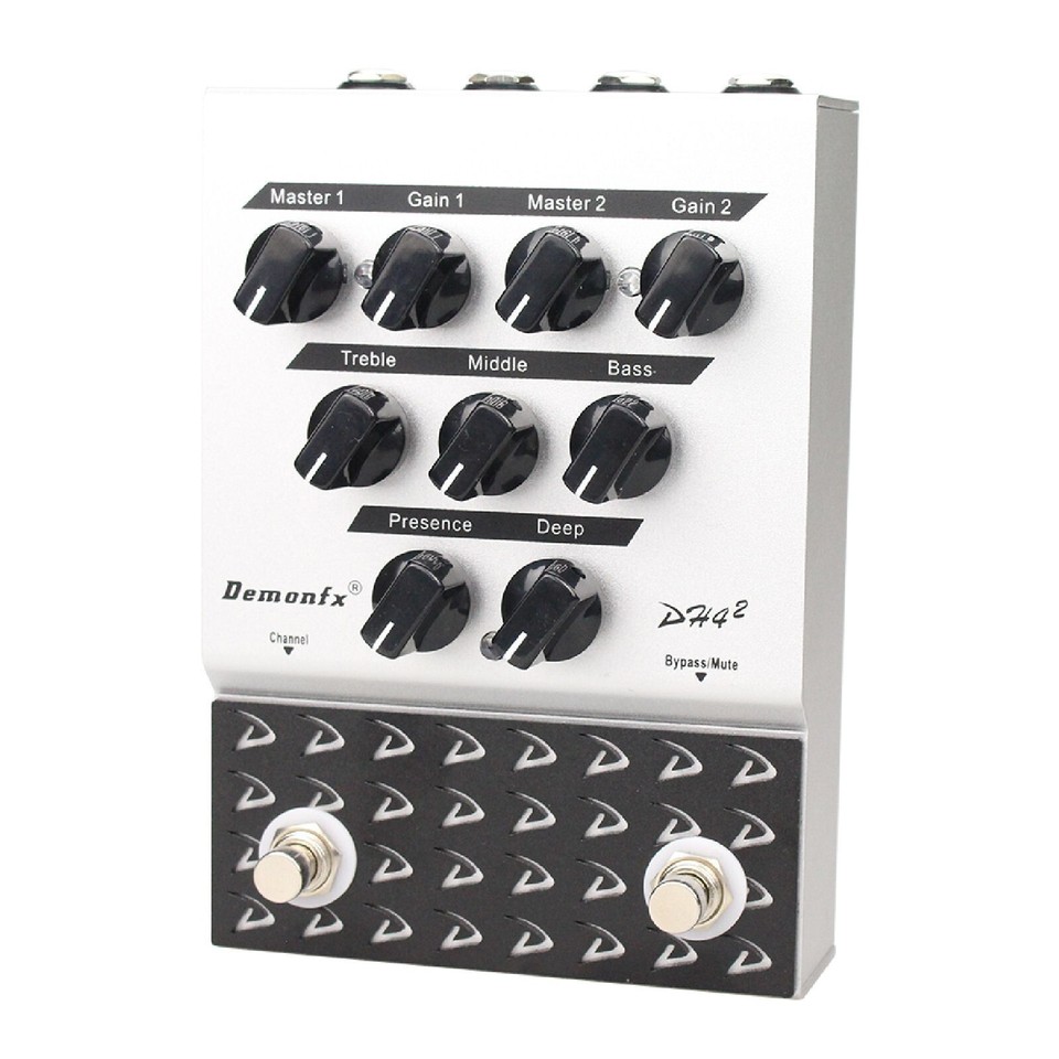 Demonfx DH4-2 Preamp and Overdrive Dual Channel with Deep and Presence ...