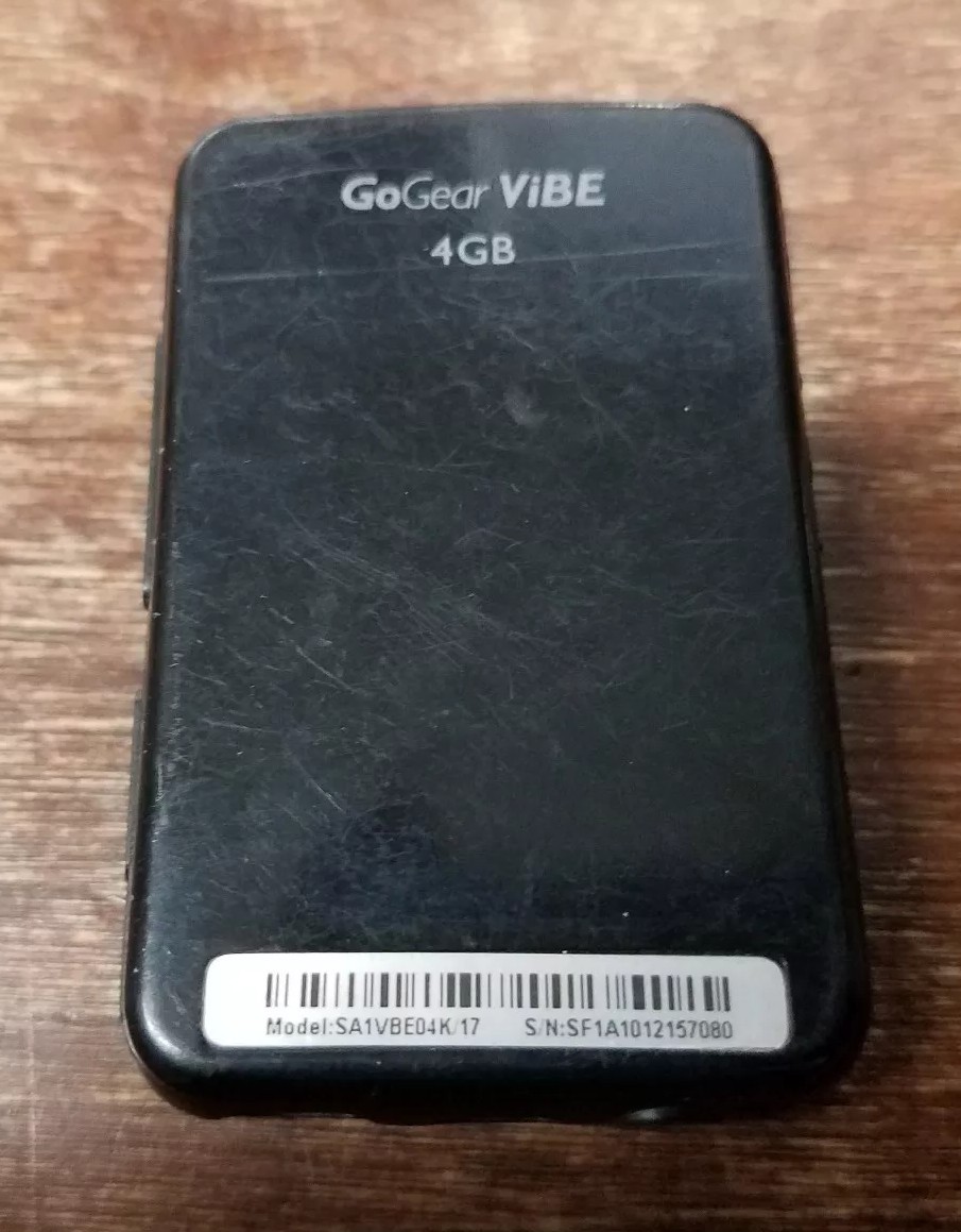 AS IS BAD BATTERY PLEASE READ Philips GoGear Vibe 4gb MP3 Player RARE ...