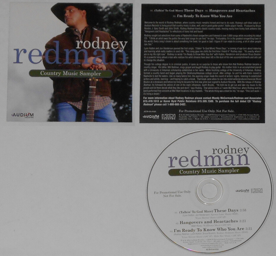 Rodney Redman - Country Music Sampler - U.S. promo cd | eBay