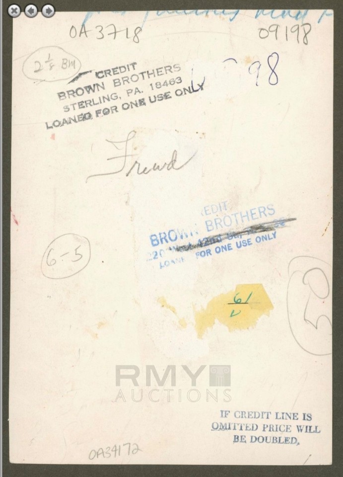 1910's Sigmund Freud, "Father of Modern Psychology" Rare Vintage Photo ...