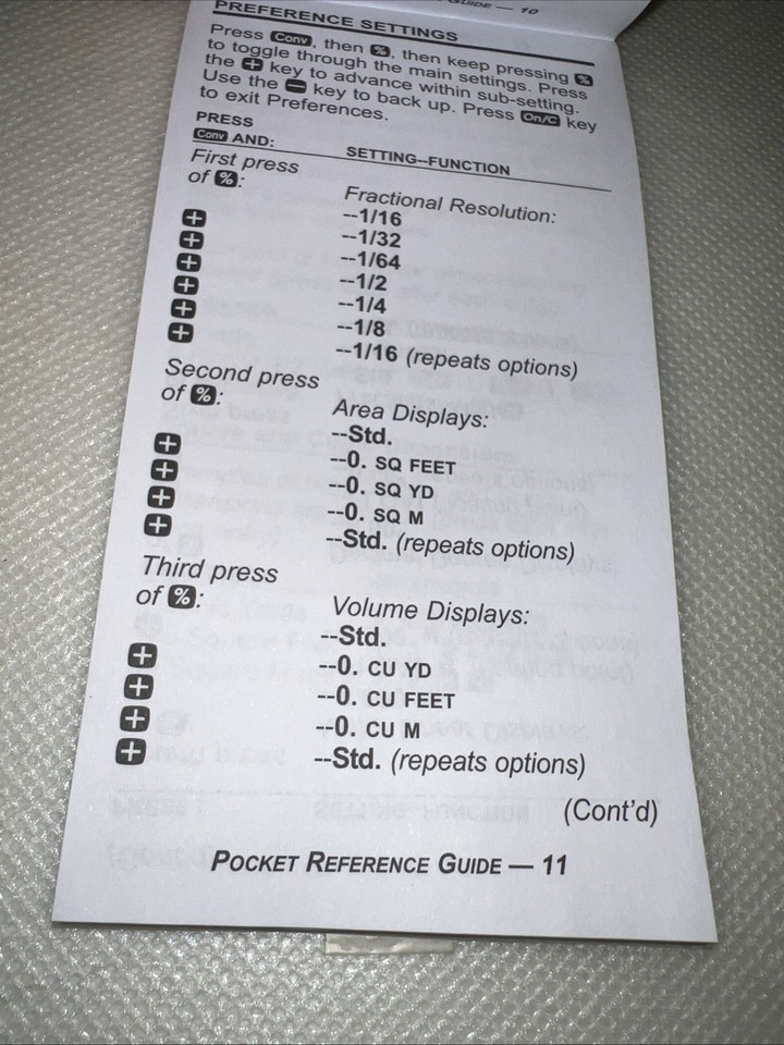 Construction Master 5 Calculator 4050 Construction-Math Calculations ...