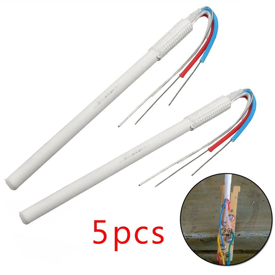 5Pcs Pack Four Core Ceramic heating 24V DC Wire Heater Element ...
