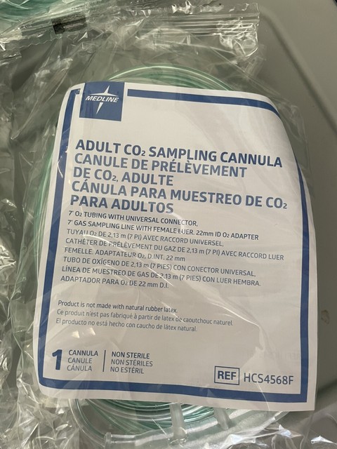 *1-Piece* Medline Adult CO2 Sampling Cannula HCS4568F Etco2 Cannula for ...