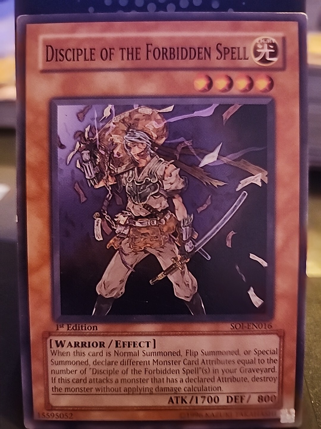 Disciple of the Forbidden Spell - 1st Edition - Yugioh Light Monster ...