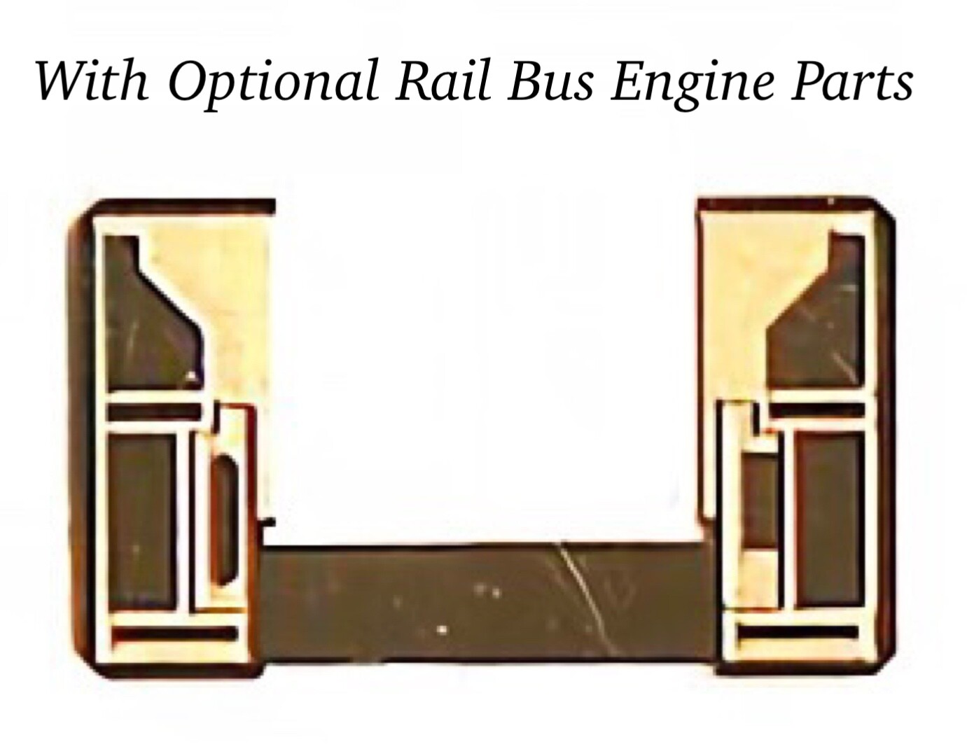 N Scale Aru-Model Diesel Rail Bus Kit w/Loading Baskets & Engine Hoods ...