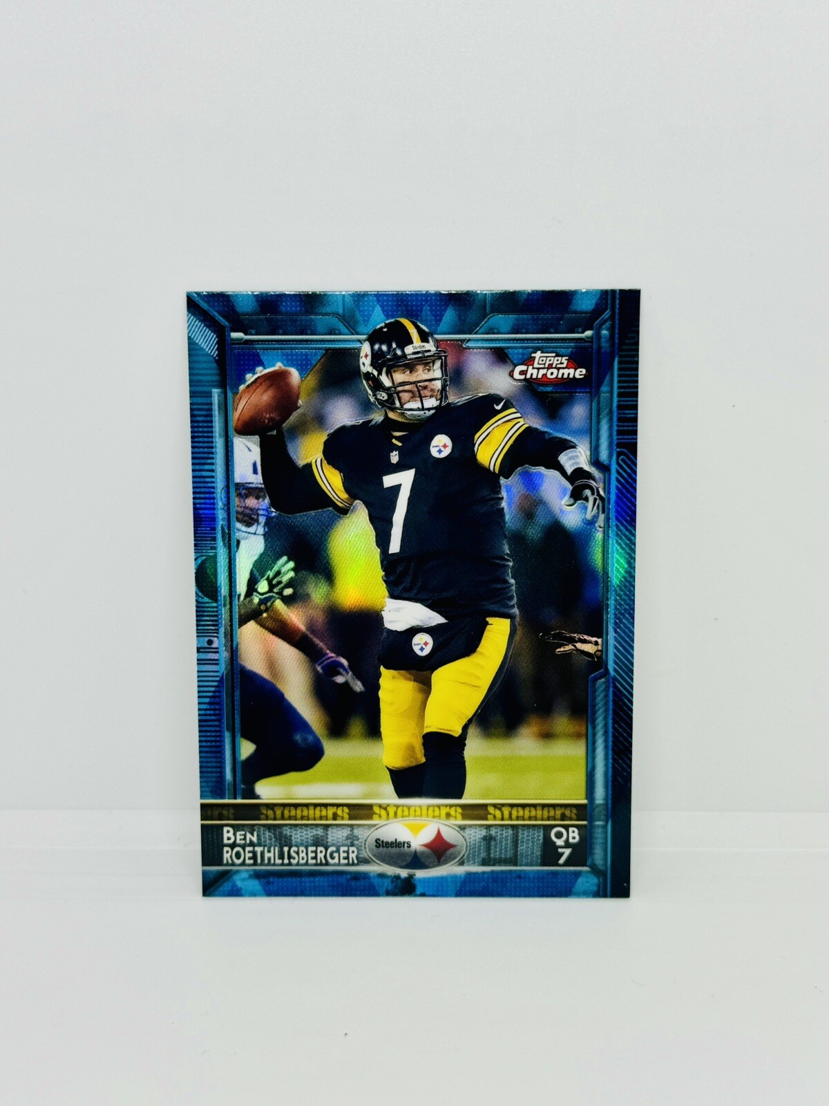 2015 Topps Chrome - Blue Refractor #30 Ben Roethlisberger /199 for sale ...