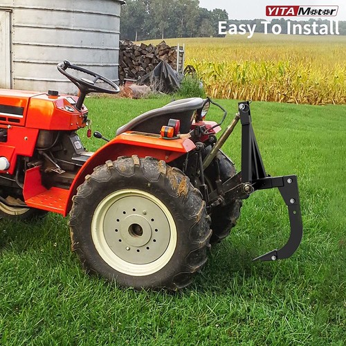 Hitch Lawn Mounted Ripper Middle Buster Plow for ATVs/UTVs Tractor W/2 ...