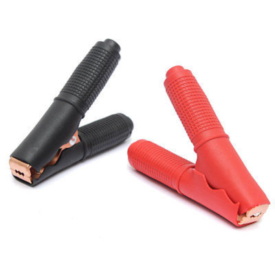 2x Metal Car Battery Clip Crocodile Alligator Test Terminal Clamp 100A ...