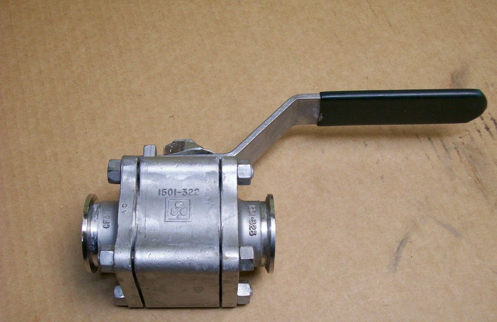 SANITARY 1-1/2" STAINLESS TRI CLOVER 4308-0707-15 LADISH VALVE TRI ...