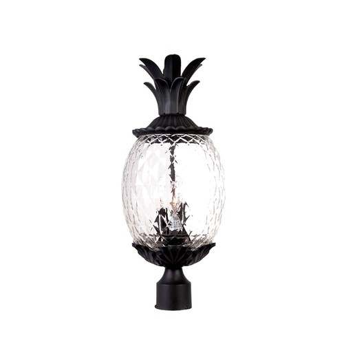 Acclaim Lighting 7517 3 Light 22.25"H Pineapple Post Light - Black ...