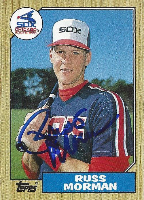 Russ Morman Chicago White Sox 1987 Topps Signed Card | eBay