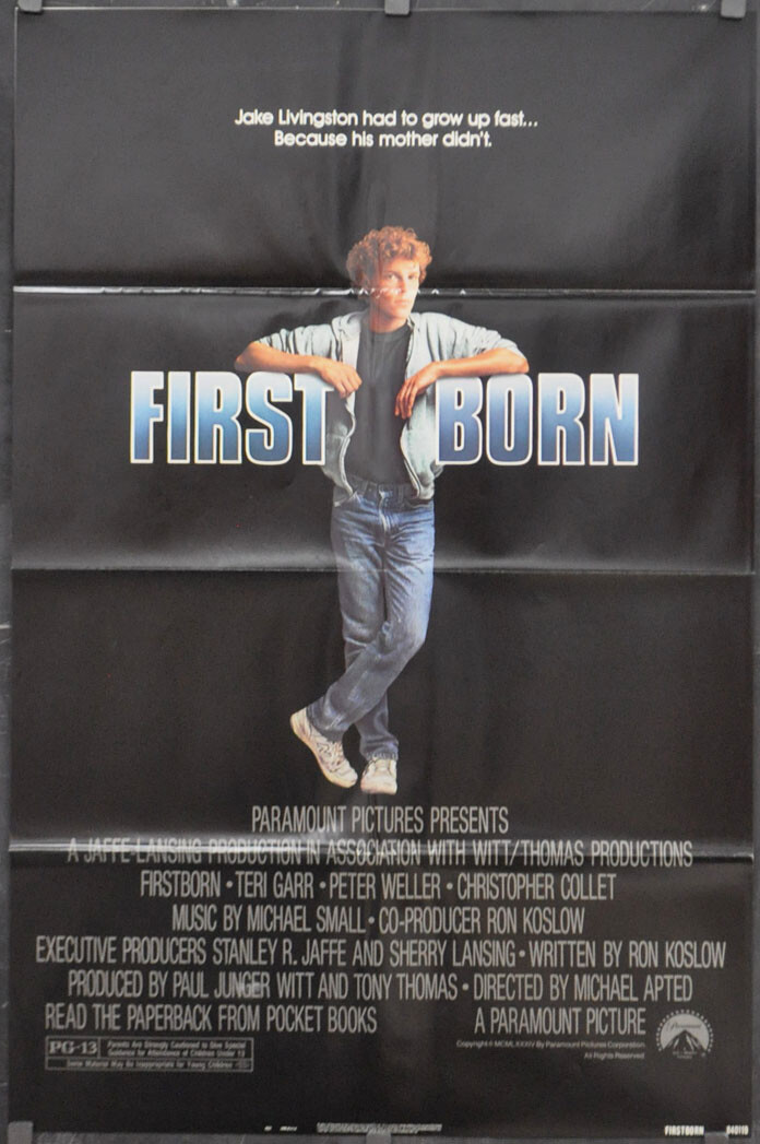 FIRSTBORN 1984 ORIGINAL 27X41 MOVIE POSTER TERI GARR PETER WELLER | eBay