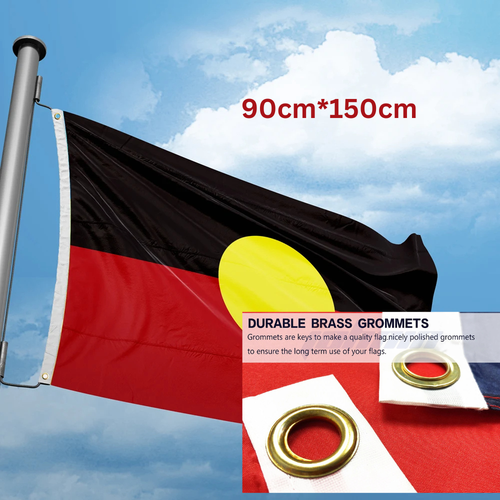 Australian Aboriginal Flag Large Heavy Duty 150x90 cm Indigenous ...