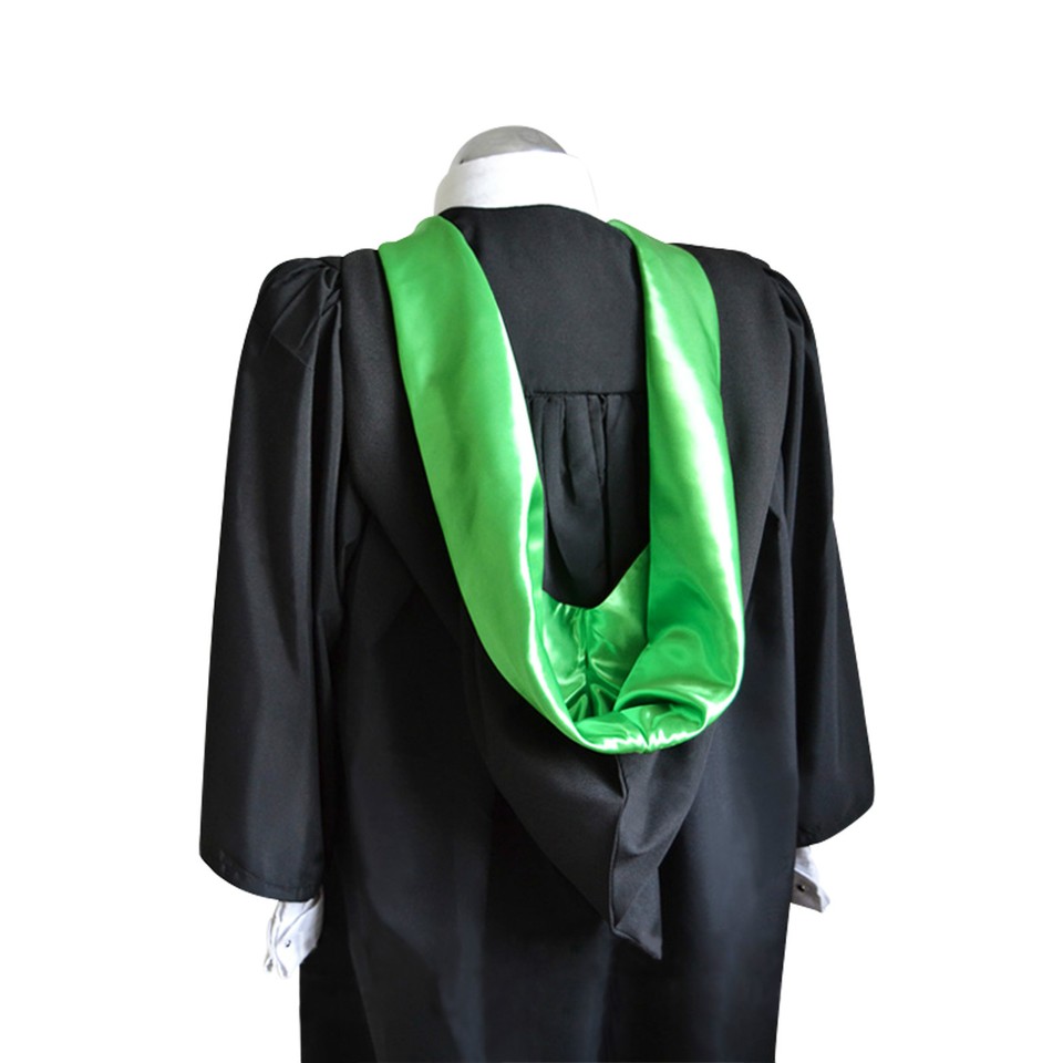 Luxury Graduation Gown & Hat Burgon Hood/Cap Set University Bachelor ...