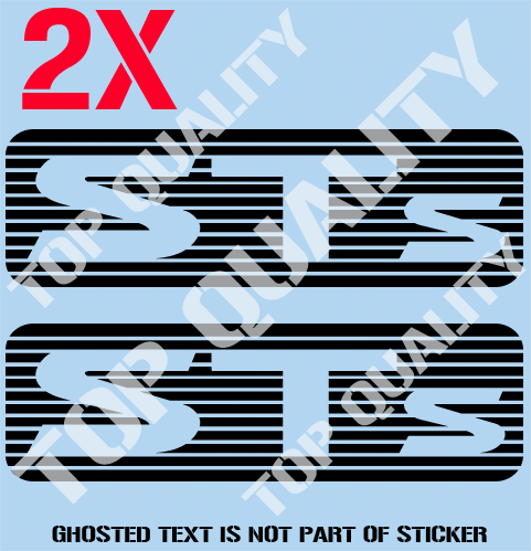 STs REPLACEMENT DECAL STICKER X2 TO SUIT OFFROAD 4X4 VEHICLE PATROL JDM ...