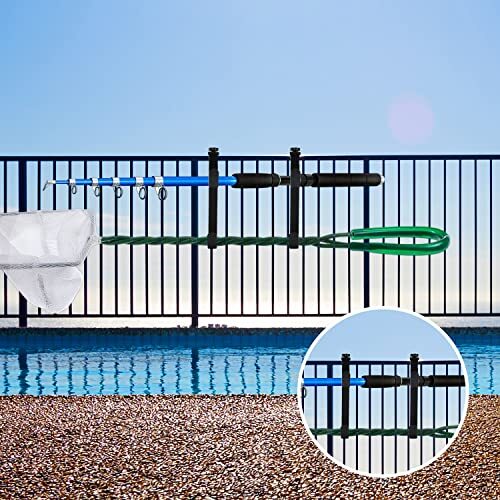 Pool Fence LEHOZIHEQ 4 Pack Swimming Pool Hooks, Swimming Pool Pole ...