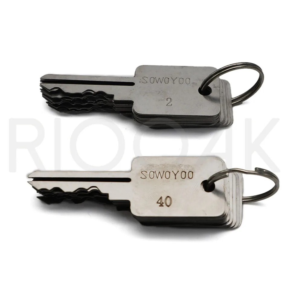 48In1 Locksmith Tools Lock Keys Set for Bull Head Loc S Groove , One ...