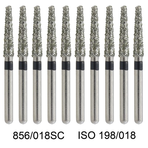 Dental Diamond Burs FG 856/018SC Round End Taper Super Coarse Grit High ...