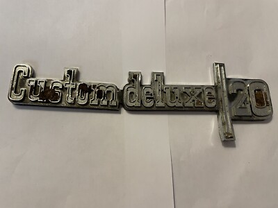 1975 1976 1977 1978 1979 Chevrolet Truck Custom Deluxe 20 C20 Emblem ...