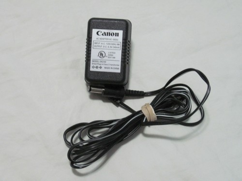 Genuine Canon AC/DC Wall Adapter 6.3V 240mA AC-360II D6240 0804S OEM ...
