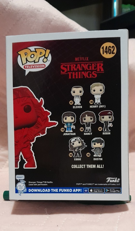 Eddie RED Stranger Things Funko Pop 1462 RARE Vaulted MINT +PROTECTOR ...