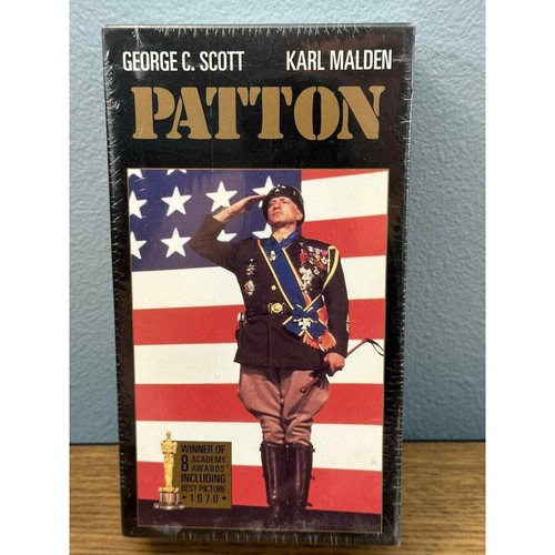 Patton CBS Fox Vintage VHS 1986 2 Tape Set George C. Scott New Sealed ...
