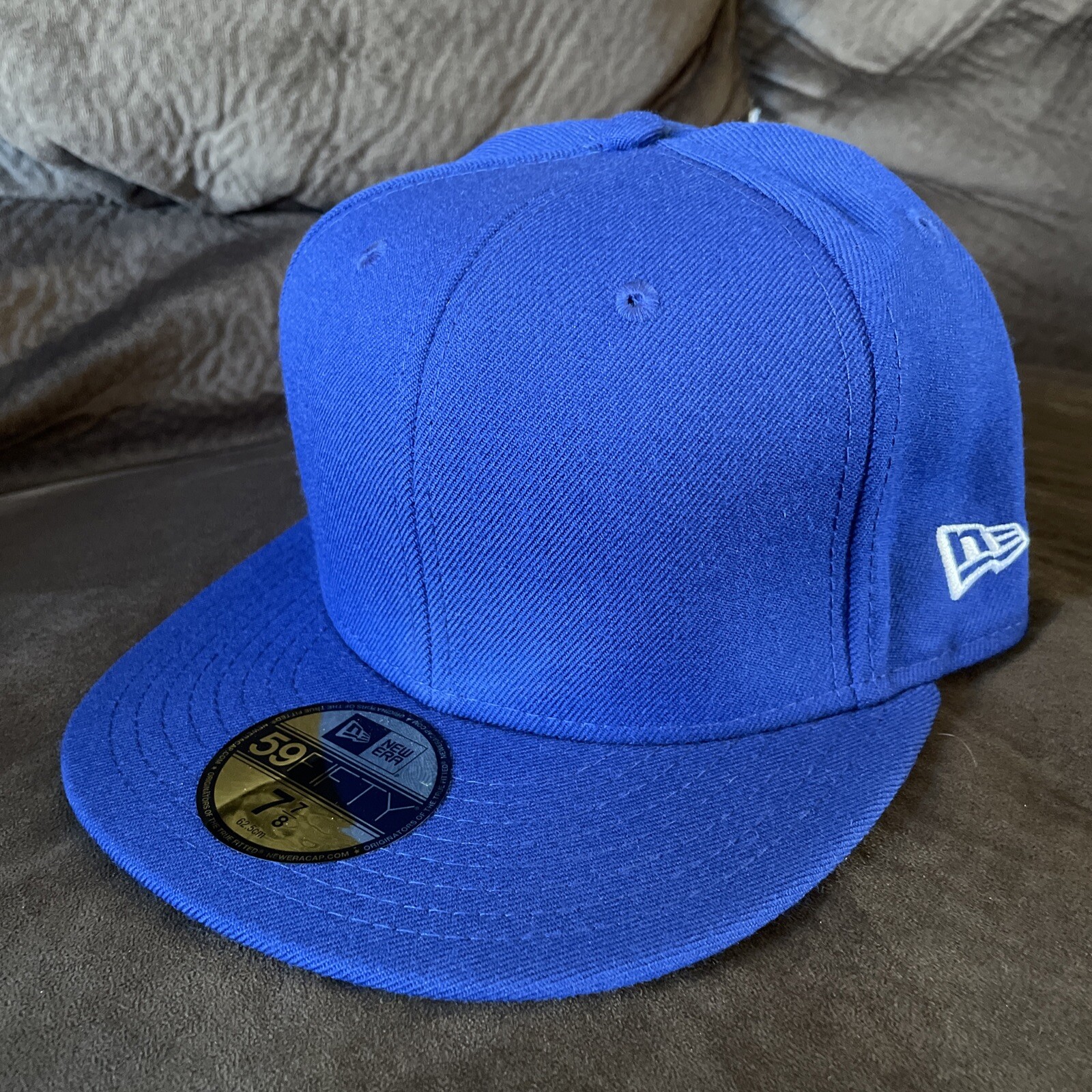 NEW Blank Royal Blue New Era Fitted Hat Cap 59Fifty Size 7 7/8 | eBay