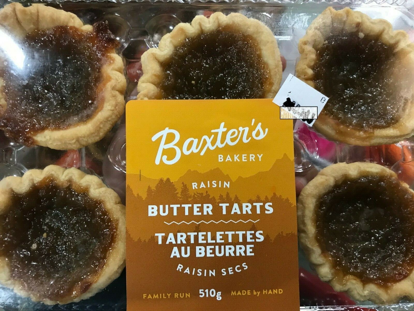 RAISIN BUTTER TARTS 510g/18oz - From Canada - MADE BY BAXTER BAKERY BY ...