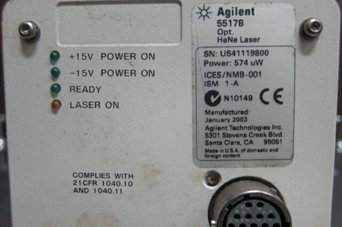 Agilent/HP 5517B Laser Head, 574 uW | eBay