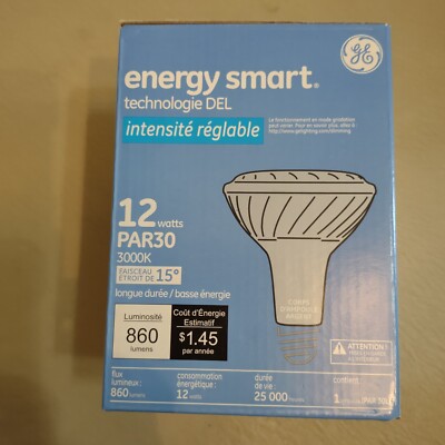 GE Lighting Energy Smart LED 12-Watt PAR30 Longneck Floodlight Bulb ...