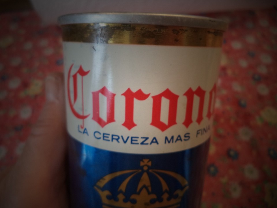 CORONA LA CERVEZA MAS FINA 12 OZ STRAIGHT EDGE STEEL BEER CAN MEXICO | eBay