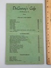 Vintage Restaurant Menu DeCourcy's Cafe 327 Wabasha St. Saint Paul ...