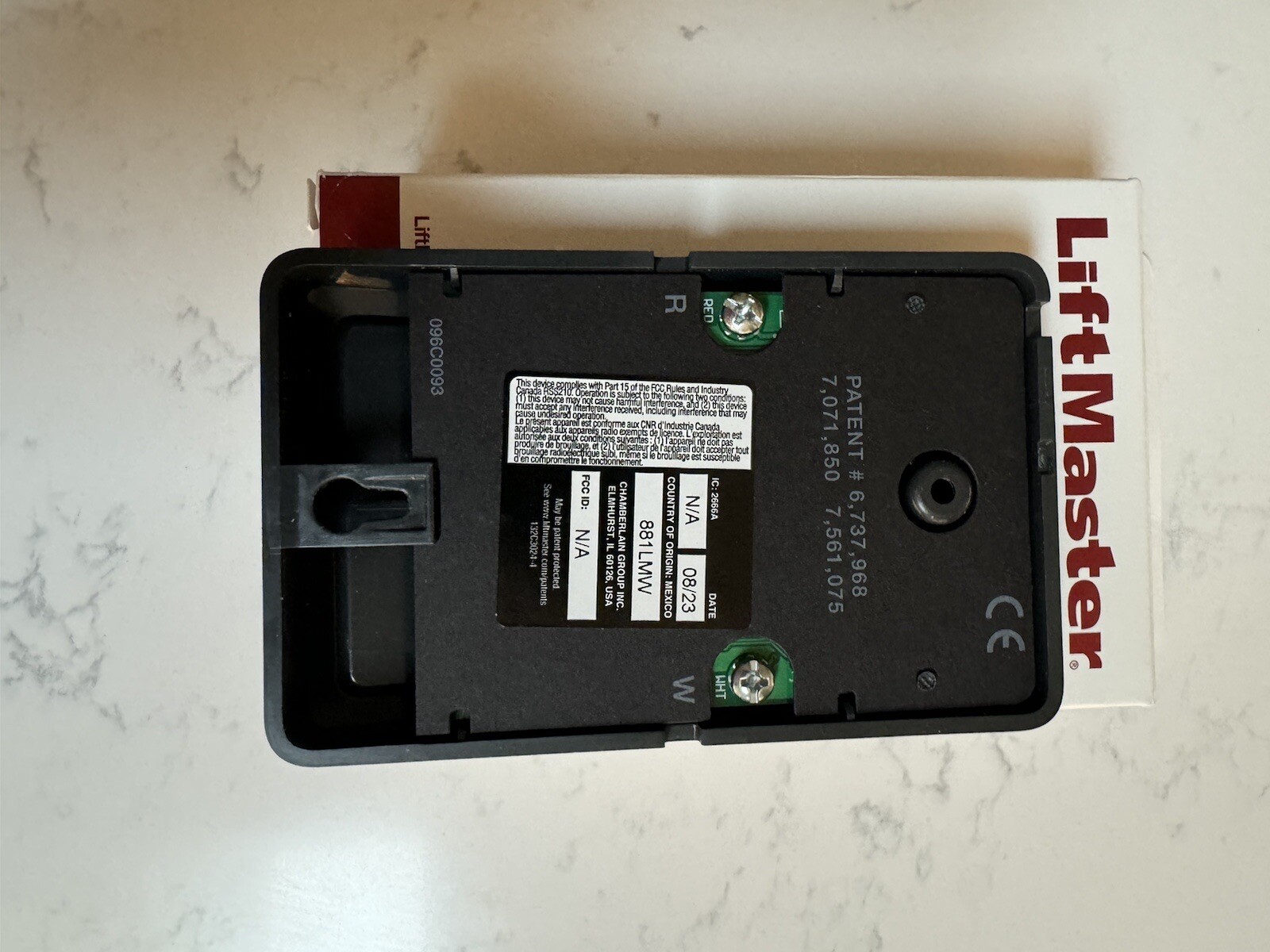 Garage Light Motion Sensor LiftMaster 880LM Smart Control Panel With ...