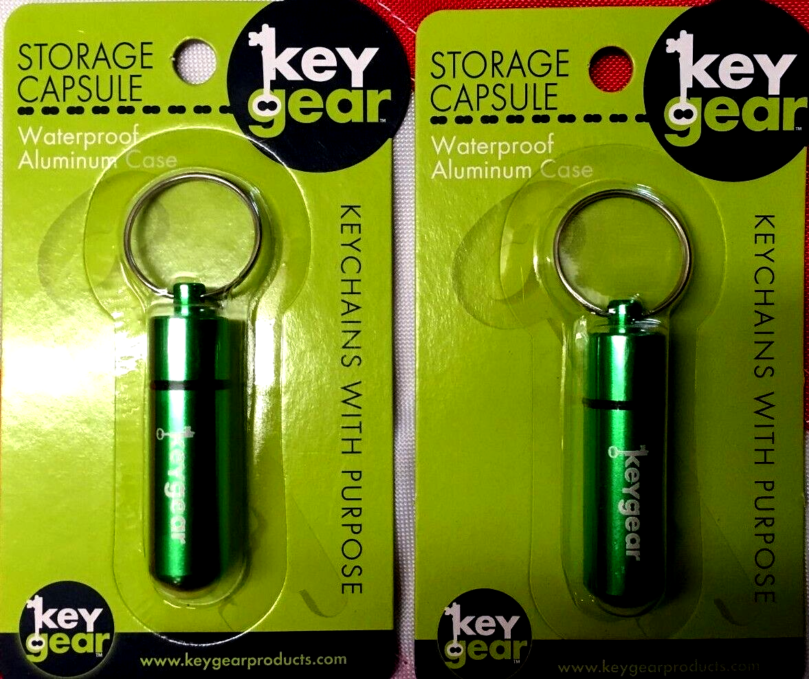 STORAGE CAPSULE keychain survival preparadness disaster KeyGear GIFT ...