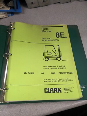 Clark Forklift OP15 Parts Manual | eBay