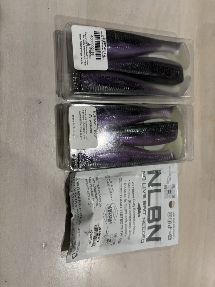 Nlbn 5 Inch With 2 Two Ounce Gelato Jigheads And 8 Inch Gelato With ...