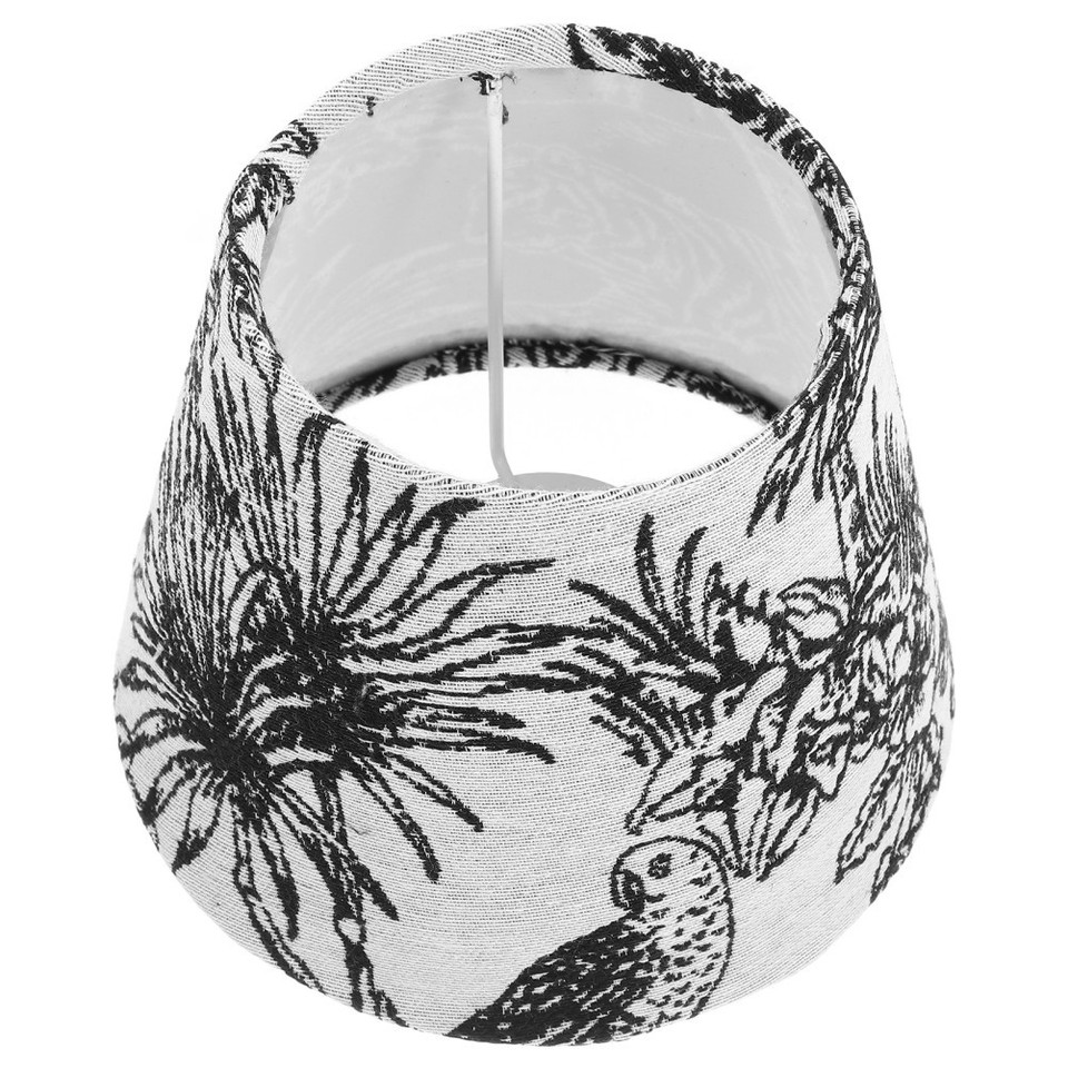 Barrel Small Lamp Shade 7inch Small Fabric Lampshade Embroidered Bird ...