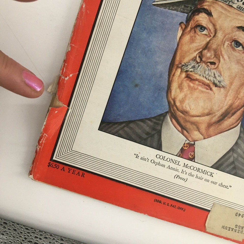 Time Magazine June 9 1947 Vol 49 #23 Republican Robert R. "Colonel ...