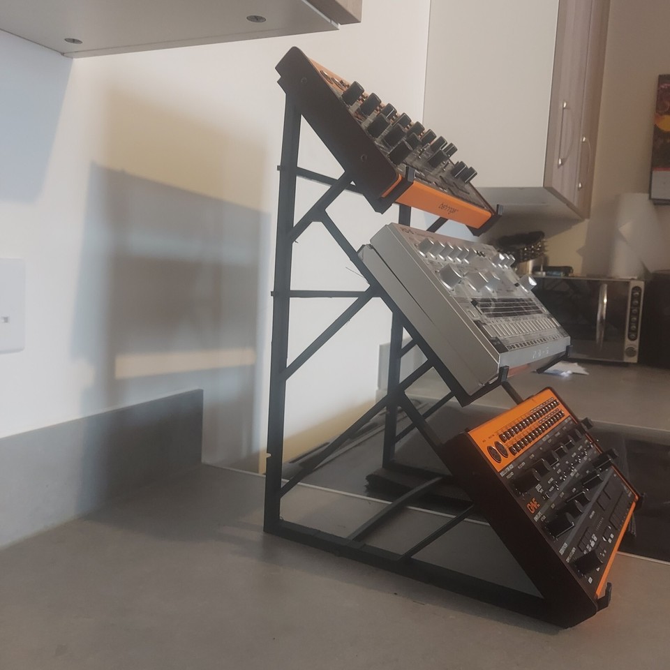 3 Tier Behringer Crave Spice Edge TD-3 RD-6 Desktop Synth Drum Machine ...